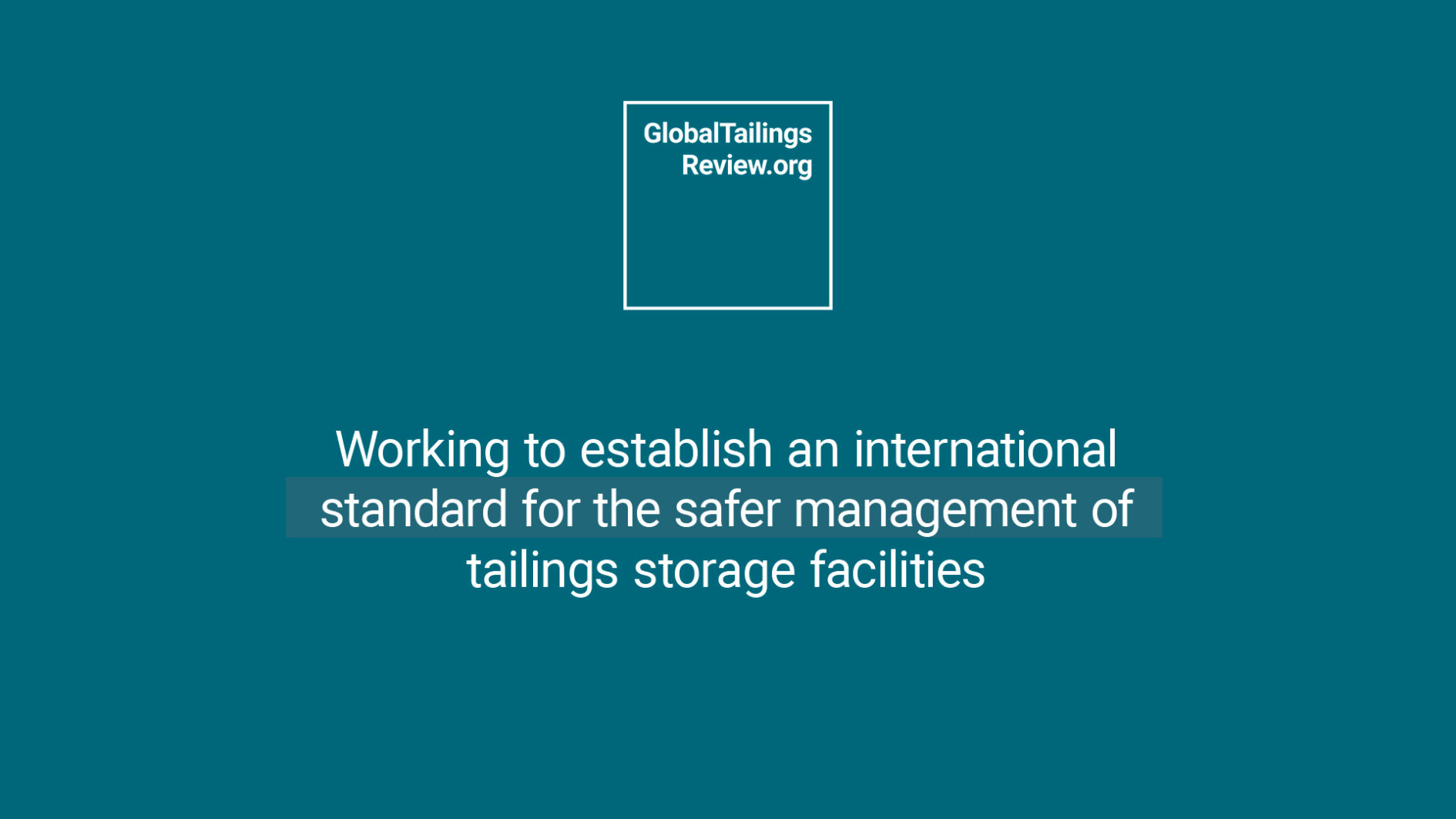 New Global Industry Standard on Tailings Management aims to improve the ...
